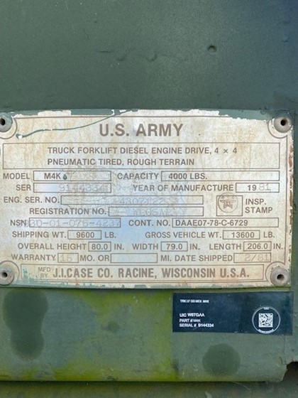 1981 CASE M4K for sale $15,000 | Machinery Marketplace | BEC3D6E4