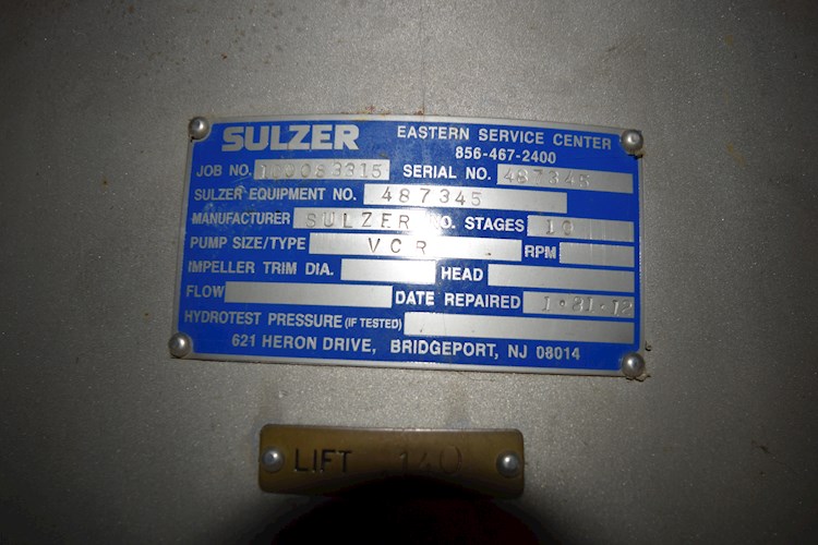 Sulzer VCR 10 Stage for sale $3,500 | Machinery Marketplace | C2C3DFF8