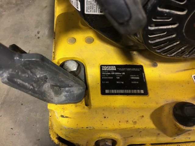 Wacker Neuson WP 1550 for sale $1,200 | Machinery Marketplace | DFF0C4E1
